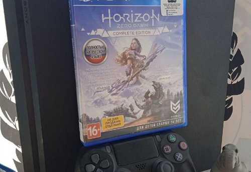 Playstation 4 Slim 1TB (Б/У) + Horizon Zero Dawn