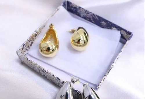 Сеьги bottega veneti капли