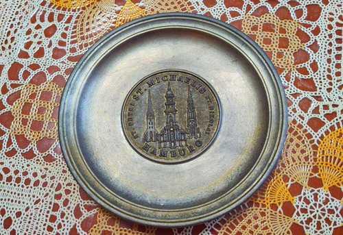 Декоративные оловянные тарелки Германия