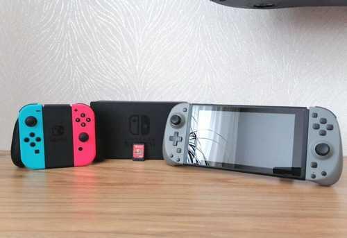 Nintendo Switch + Mario Odyssey + 2 доп. Joy-Con
