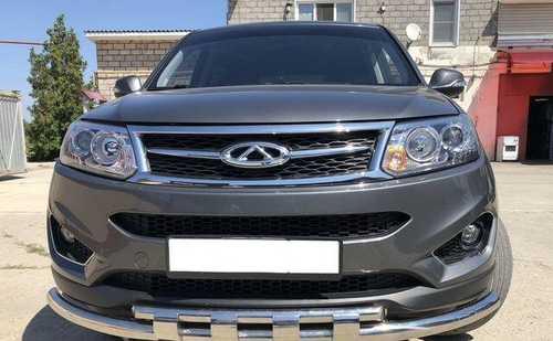 Защита перед бамп с перемычками Chery Tiggo 5 2014