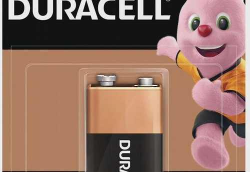 Батарейка Duracell 9V Крона, в упаковке: 1 шт