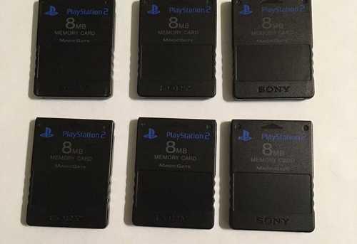 Sony playstation 1 и PS2 карты памяти