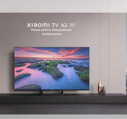 Телевизор Xiaomi Mi LED TV A2 55" черный, 4K UHD