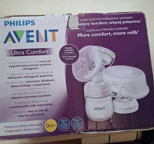 Молокоотсос ручной philips avent