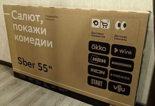 Телевизор Sber 55 дюймов. Sber sdx-55u4010b