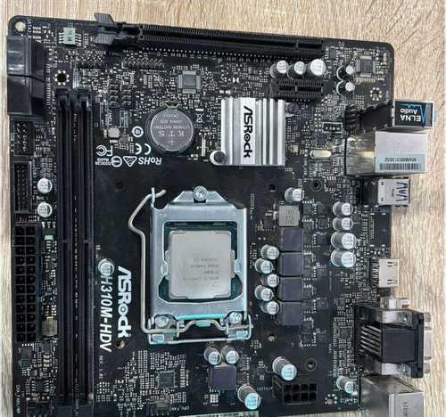 Материнская плата asrock h310m-hdv