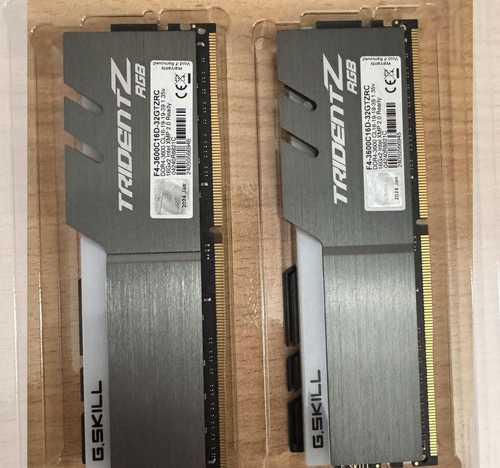 G.Skill DDR4 Trident Z RGB 32GB (2x16GB kit) 3600M