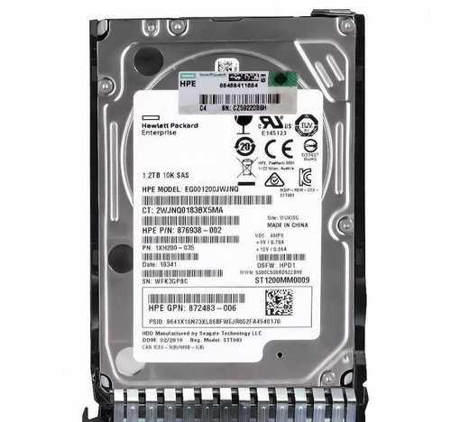 Жесткий диск HP EG001200jwjnq 1,2Tb SAS 2,5" HDD