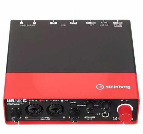 Аудиоинтерфейс Steinberg UR22C Red