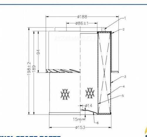 AMD AMD.FA611 Фильтр воздушный