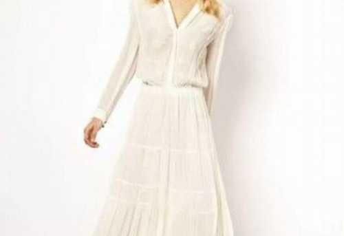 Платье белое mango 42