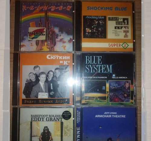 Cd диски Blue system, Jeff Lynne, Rainbow и др