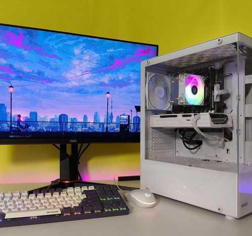 Игровой PC:Intel i7+ RX580 32(RAM) 512(SSD) White