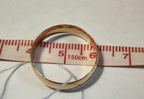 Обручальное кольцо, золотое, 19 размер