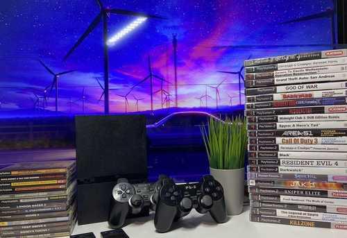 Sony ps2 Slim прошитая