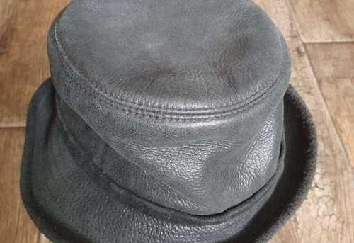 Кожаная шляпа женская
