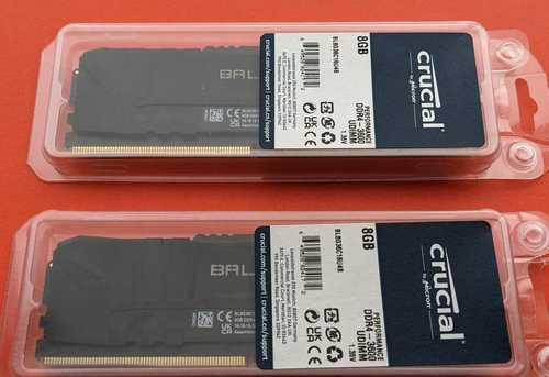 Crucial Ballistix ddr4 16gb 3600 cl16 на гарантии