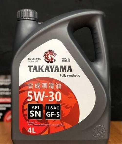 Масло моторное takayama SAE 5W30 синт