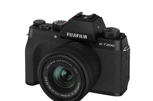 Fujifilm X-T200 kit 15-45mm Black новый Ростест
