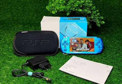 Sony PSP 3000 Blue + Игры + Комплект