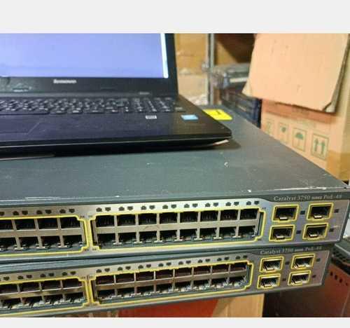 Коммутатор Cisco 3750-48ps-s(отсутствует кнопка )