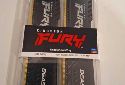 Оперативная память DDR4 16gb Kingston