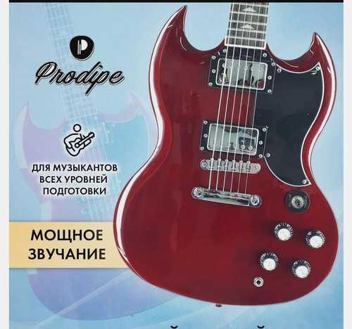 Электрогитара Prodipe GS300 SG Wine Red