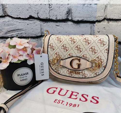 Сумка Женская Guess бежевая