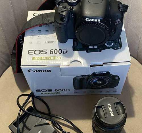 Зеркальный фотоаппарат canon eos 600d kit 18 55