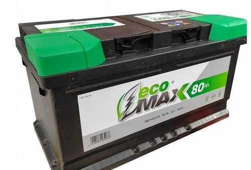 80Ah Аккумулятор 12V 6CT-80.0 EcoMax T7-2 740A