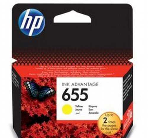 Картридж HP 655 Yellow желтый CZ112AE