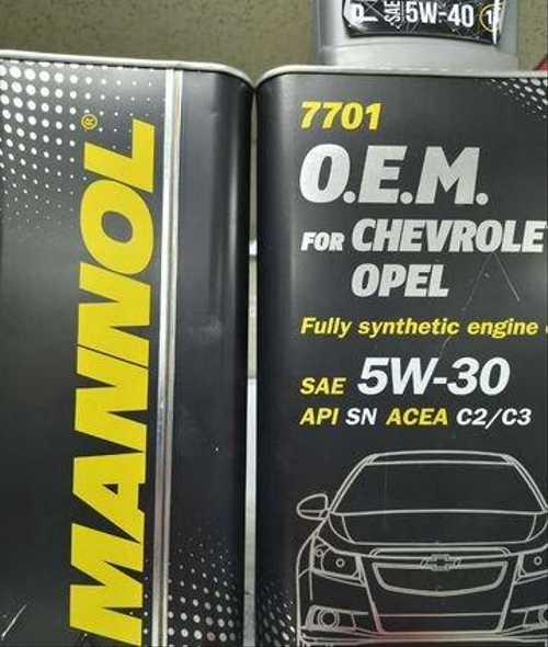 Масло моторное Mannol 7701 Chevrolet Opel Daewoo