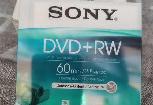Диск новый Sony DVD+RW mini для видиокамер