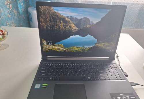 Ноутбук Acer Aspire7 i7-9750h/16gb/512gb