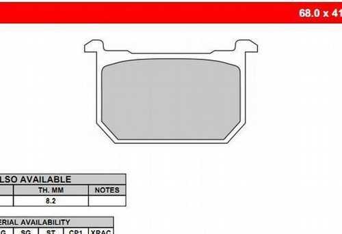 FDB298P Тормозные колодки дисковые moto, блистер 2