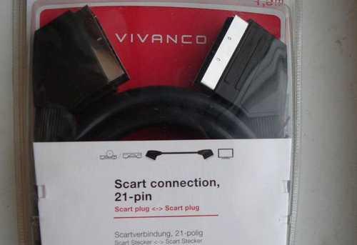 Кабель vivanco scart-scart (для оцифровки кассет)