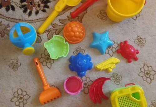 Игрушки детские в песочницу пакетом