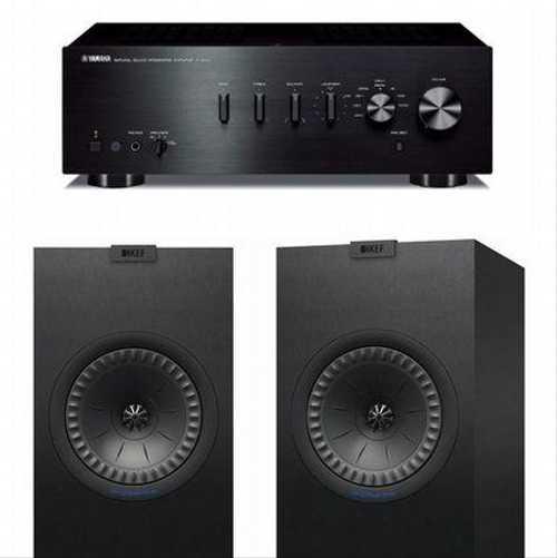 Стереокомплект KEF Q350 + Yamaha A-S301 Black