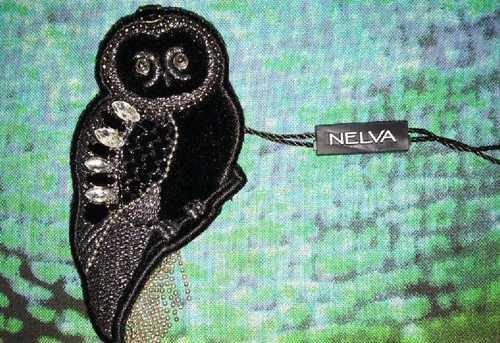 Брошь Сова на одежду / аксессуар Nelva сова