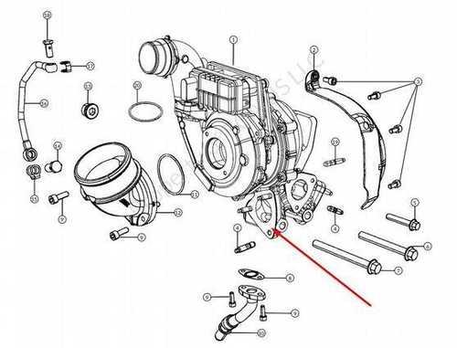 Прокладка турбокомрессора WK2 CRD Jeep