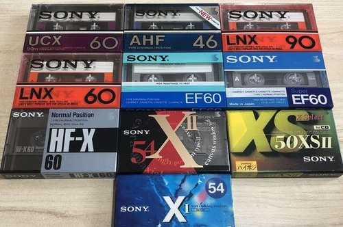Аудиокассеты Sony коллекция 10 штук