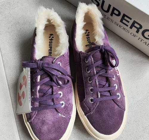 Новые кеды Superga оригинал из Италии замша