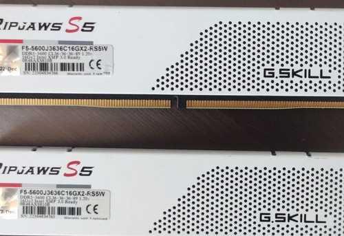 DDR-5 G.Skill ripjaws S5 (F5-5600J3636C16GX2) 32gb