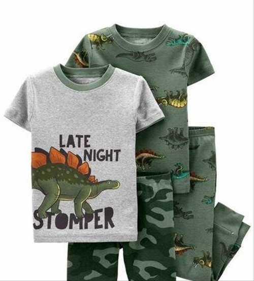 Новый набор из двух пижам с динозаврами carters