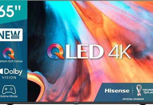 65" Телевизор Hisense 65E7HQ 2022 qled, черный