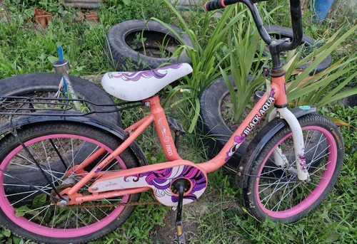 Велосипед детский 16 дюймов для девочки бу