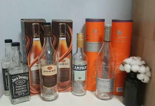 Коробка, бутылки коньяка Dobbe vsop; A.de Fussigny