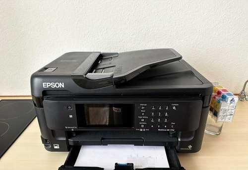 Мфу струйное Epson WorkForce WF-7710DWF, цвет., A3