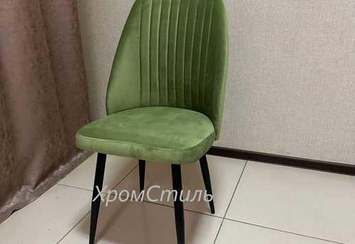 Мягкие кухонные стулья "Арива" зеленые